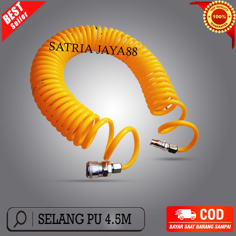 Jual Selang kompresor Recoil Hose Selang Angin Kompresor Spiral 12meter ...