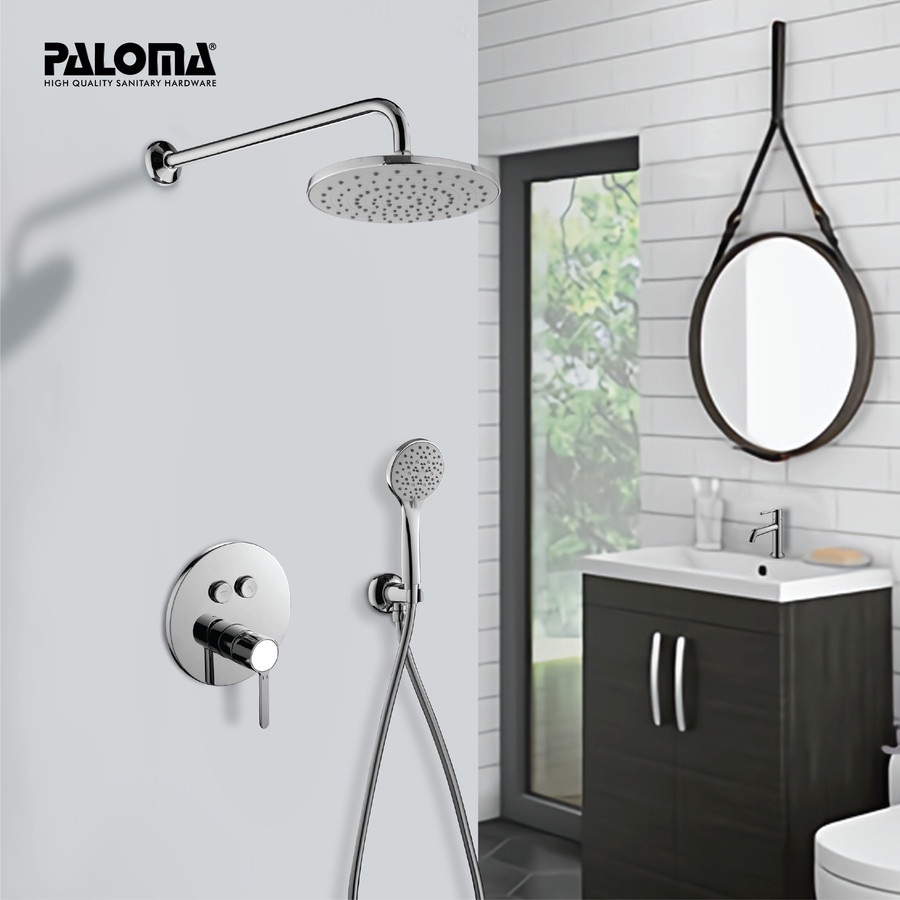 Jual PALOMA FCP 3327 Keran Mixer Shower Tanam Set Dinding Tembok Kran ...