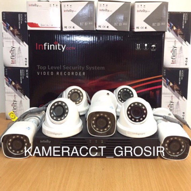 Jual Paket cctv infinity 8 channel dengan 7 kamera infinity 2mp 2080P ...