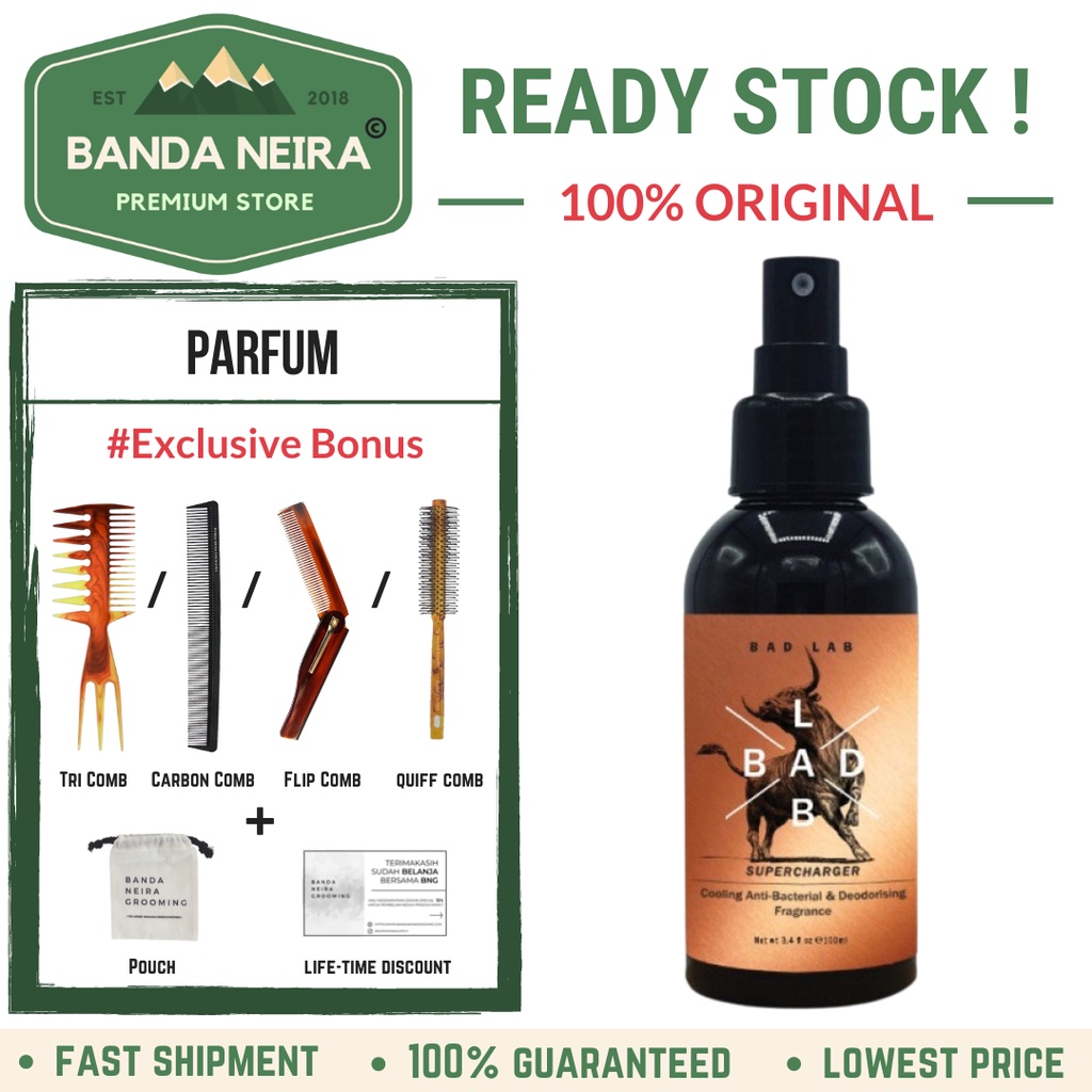 Jual BADLAB / BAD LAB Supercharger Deodorant + Fragrance / Deodoran ...