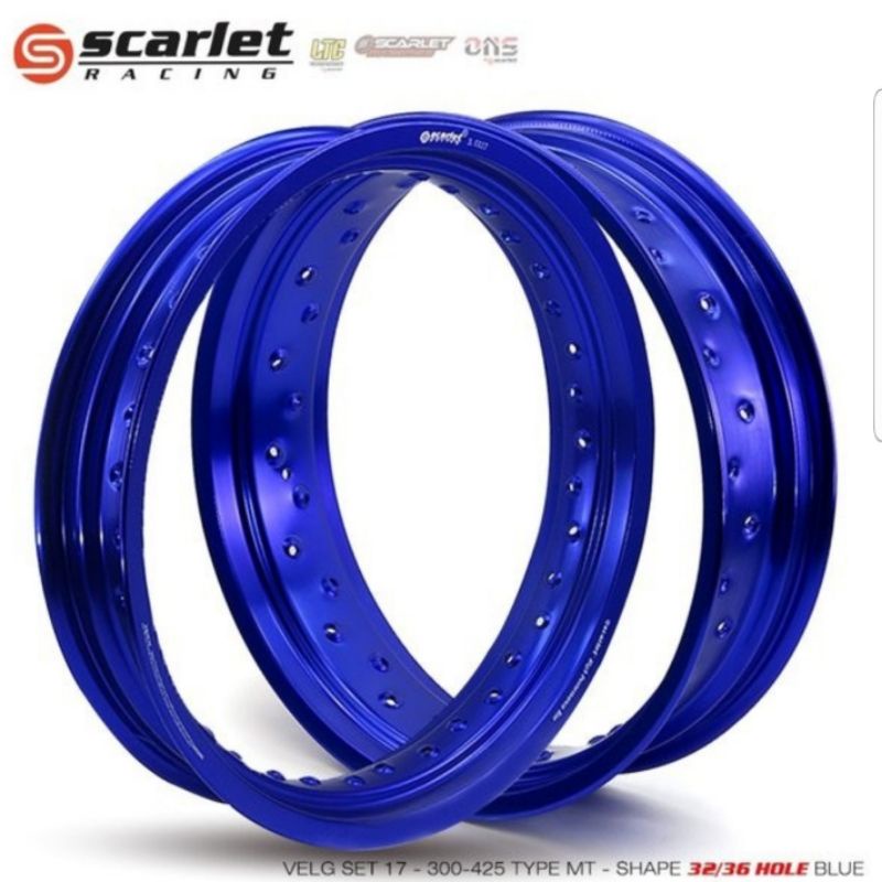 Jual velg Scarlet 300 425 ring 17 hole 36 mt shape mx series original ...