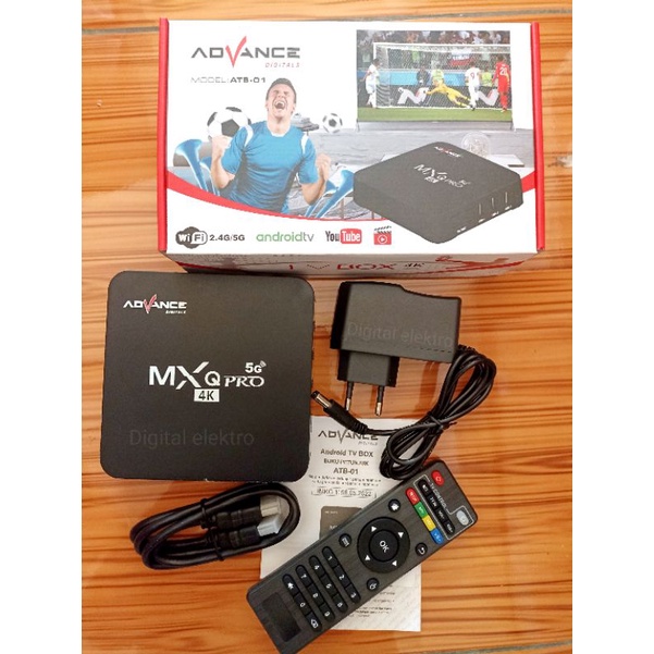 Jual Advance ATB-01 Android Tv box MXQ Pro 4k Support wifi 2+16gb TV ...