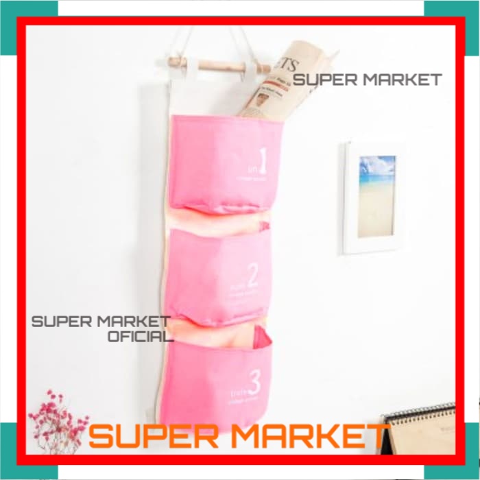 Jual Pouch Gantung 3 SEKAT Storage Bag Gantung Organizer Serbaguna Rak ...