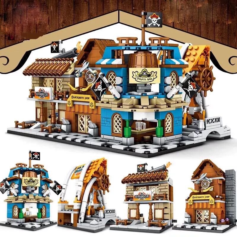 Jual Brick Bangunan Bajak Laut: Pirate Bar, Seafood, Barbecue ...