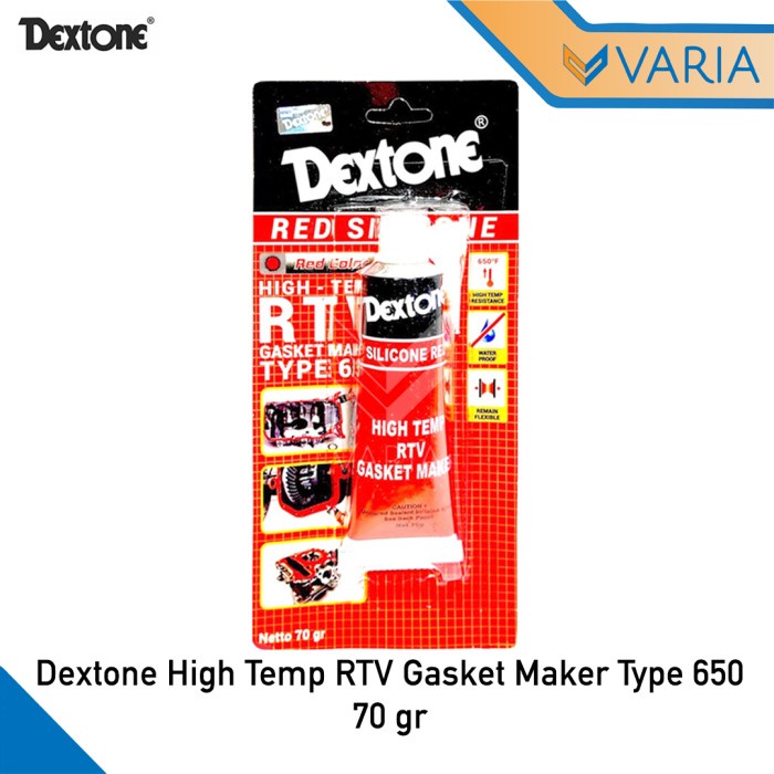 Jual Dextone Red Silicone High Temp RTV 70 gr Lem Gasket Maker Type 650 ...