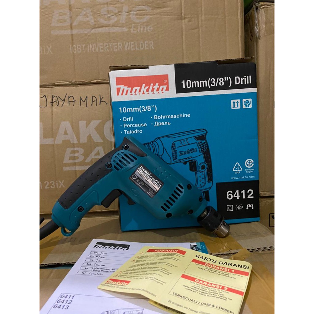 Jual MESIN BOR MAKITA 6412 LISTRIK 10MM BOR TANGAN BESI KAYU BOLAK BALIK MESIN BOR MAKITA 10MM ...