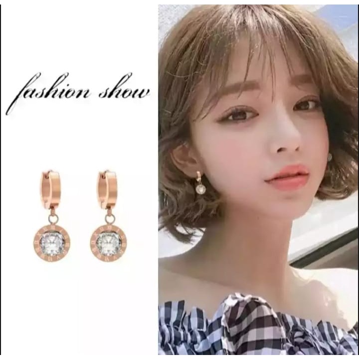 Jual Anting Titanium Wanita Terbaru/Anting Fashion Wanita Korea/Anting ...