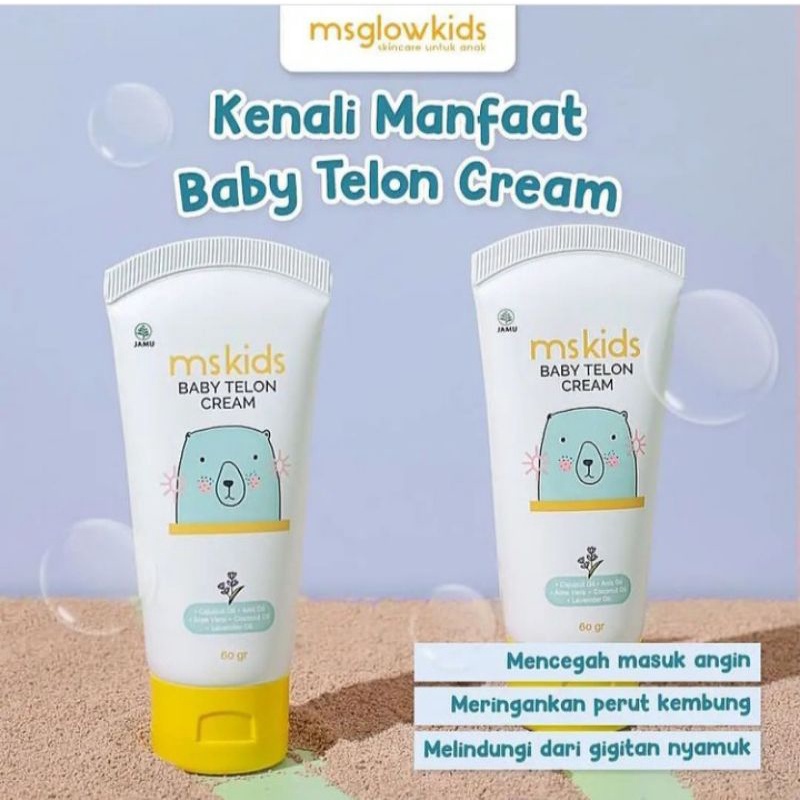 Jual (PRODUK 100%ORIGINAL BER ID DAN BPOM) BABY TELON CREAM BY MS KIDS ...