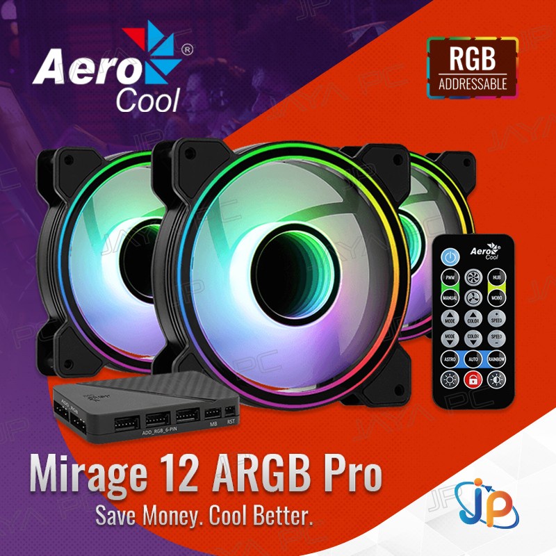 Jual Aerocool Cooler Fan Case Mirage 12 Argb Pro - Fan Casing 12Cm 3 In ...