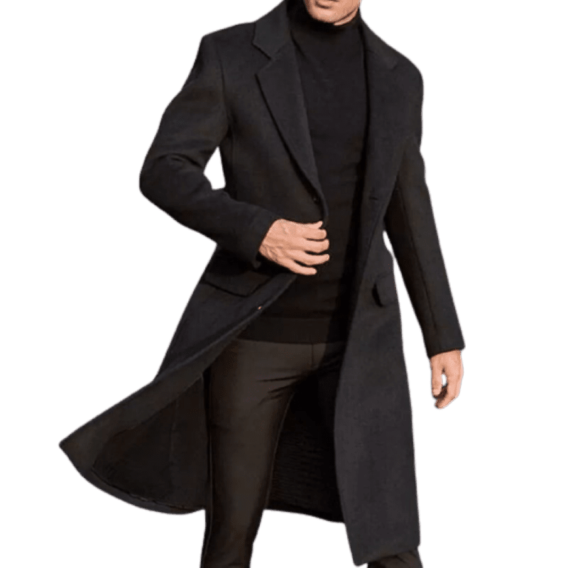 Jual Mantel panjang pria longcoat winter pria jaket panjang pria ...