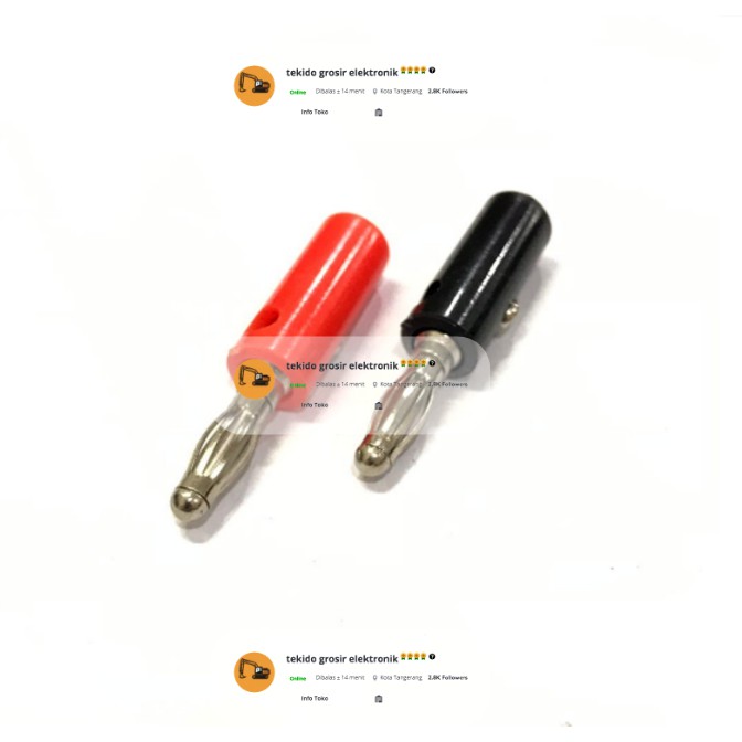 Jual Jack Banana Banana Male Banana Plug 1 SET | Shopee Indonesia