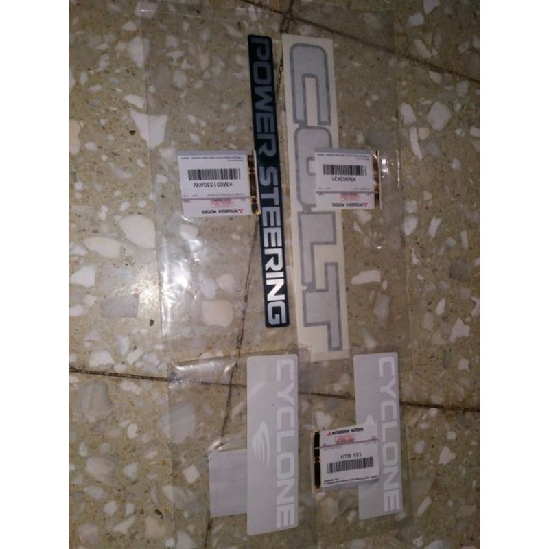 Jual Stiker Body / Sticker Kabin Depan L300 (COLT, POWER STEERING ...