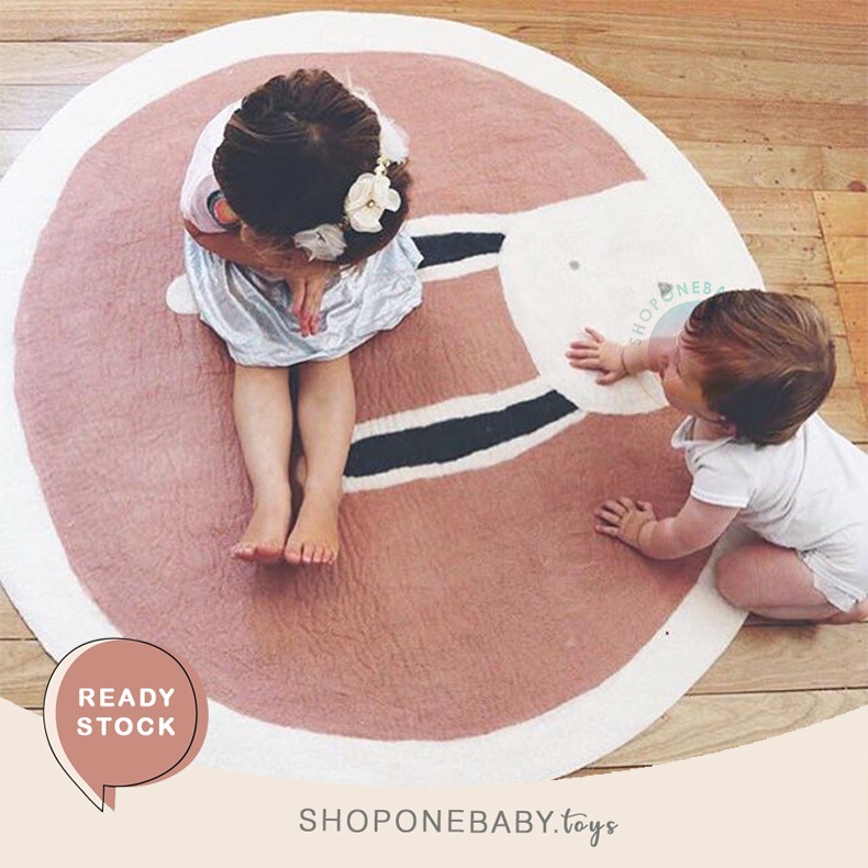 Jual INSTAN 80cm Motif Round Carpet Karpet Bulat Modern Tikar Main Anak ...