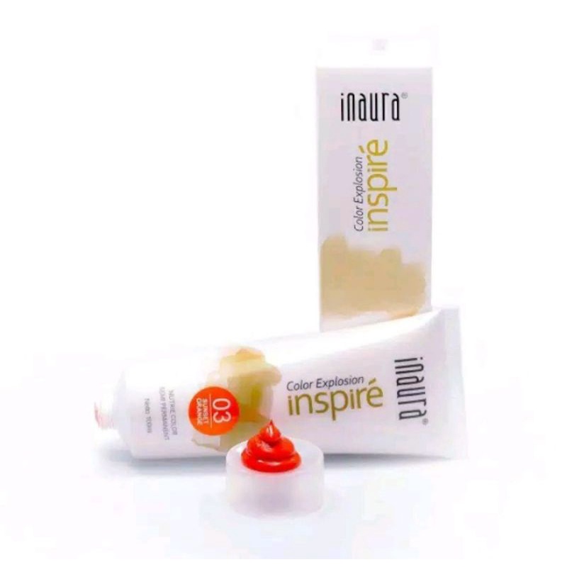 Jual INAURA Color Explosion INSPIRE 100ML / CAT RAMBUT TANPA OXYDANT ...