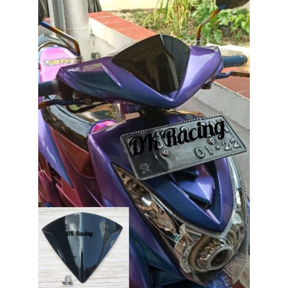 Jual Visor Mio Soul Karbu 110 Plus Baut Chrome Windshield Mio Soul ...