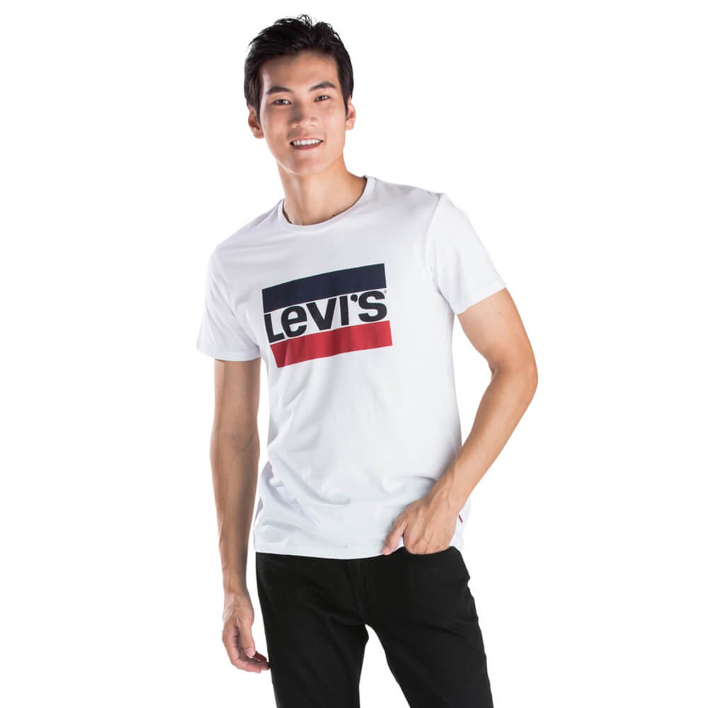 Jual Levi's Sportswear Logo Graphic 84 Sportswear Logo White White ...