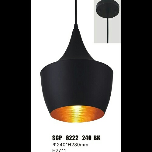 Jual Lampu Gantung Cafe vintage Retro Industrial SCP-6222-240-BK ...