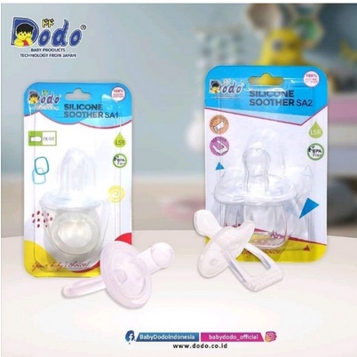 Jual Dodo Silicone Soother SA1 & SA2 (Olive/Dot Bulat/DOT GEPENG ...