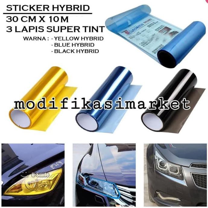 Jual Sticker Headlamp Warna Biru Muda Jual 1 Roll Import Paling Murah ...