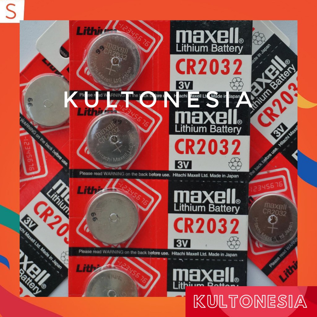 Jual Baterai Maxell CR2032 CR 2032 baterai | Shopee Indonesia