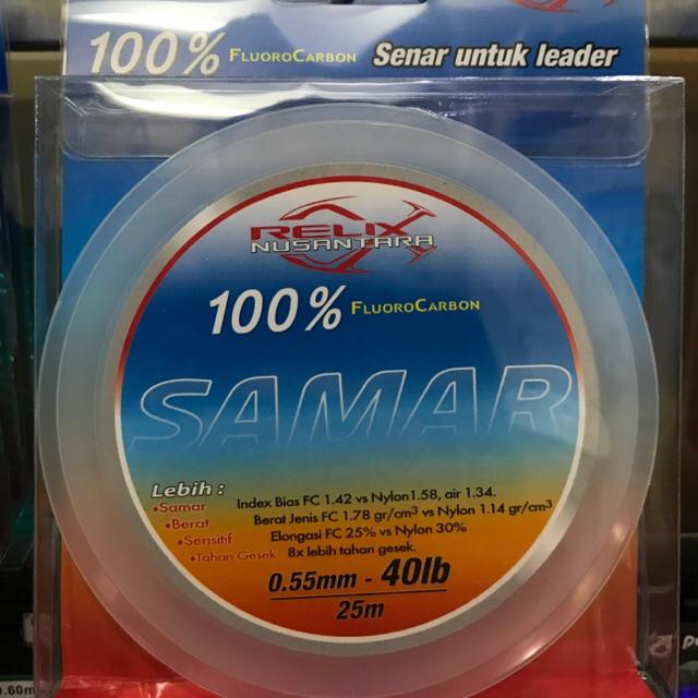 Jual Senar untuk leader 100% fluorocarbon Relix Samar 20 Lb, 25 Lb, 30 Lb, 80 Lb, 100 Lb ...