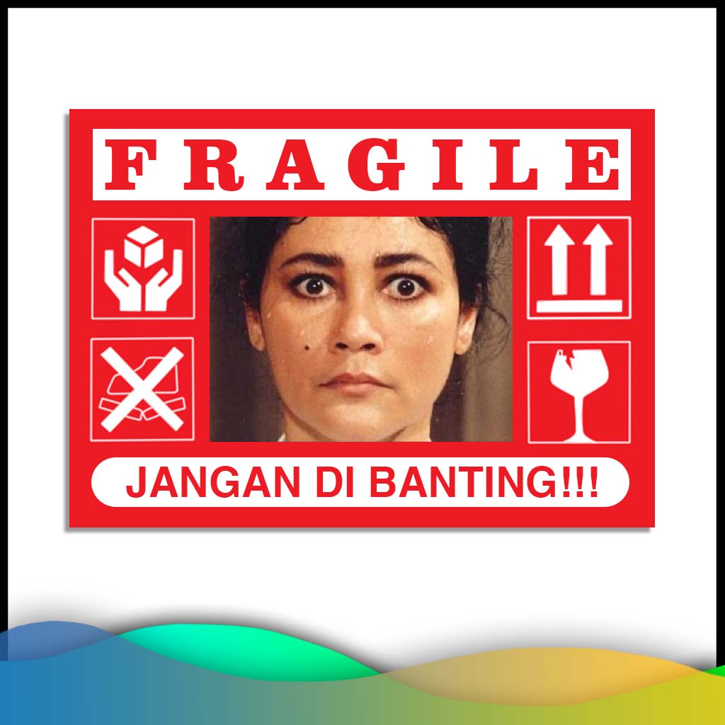 Jual Stiker Fragile Awas Pecah Unik / Stiker Fragile Anti Pecah Murah ...