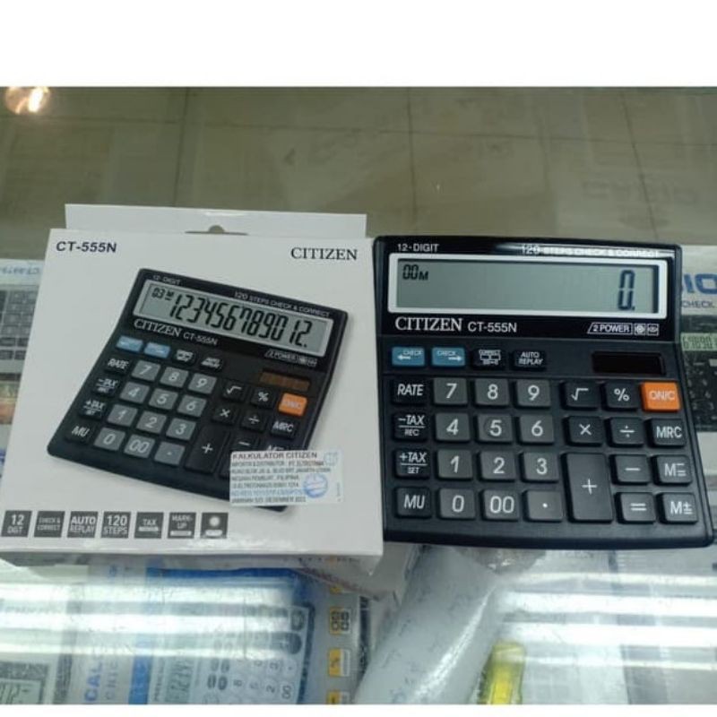 Jual CITIZEN CT-555N - Kalkulator Meja Office Check Correct CT 555 ...