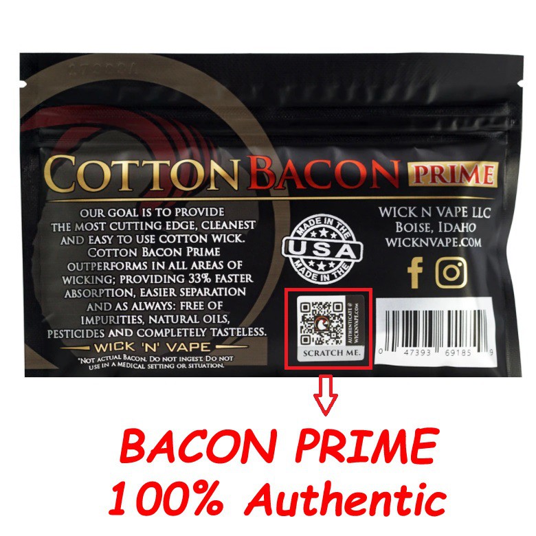 Jual Cotton Bacon V2 Prime Authentic 10G USA | Shopee Indonesia