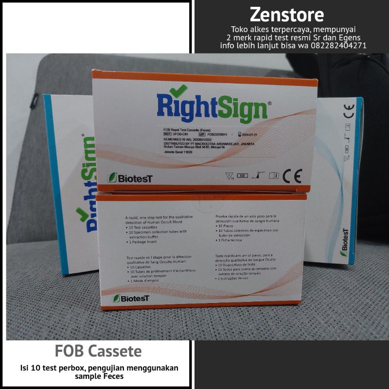 Jual FOB | fecal occult blood Rightsign | Shopee Indonesia