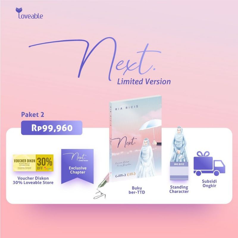 Jual Novel Next Limited Version - Buku Ria Ricis (Plus Bonus) | Shopee ...