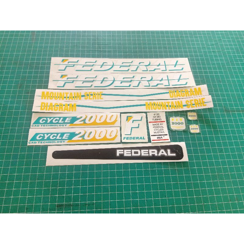 Jual stiker sepeda federal diagram | Shopee Indonesia
