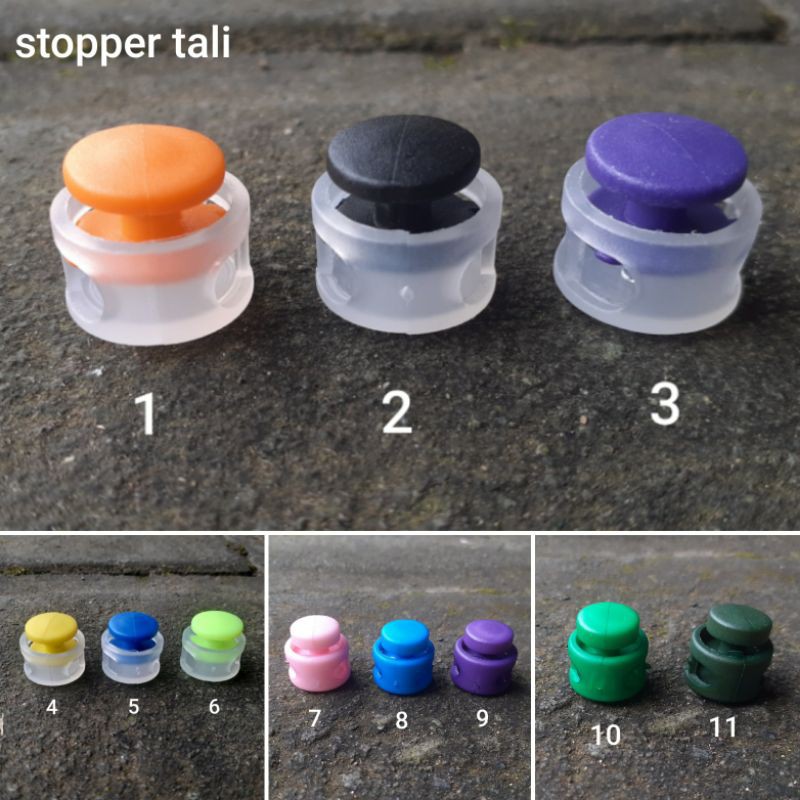 Jual Stopper Lubang Ganda 4mm Klip Toggle Pengunci Bahan Plastik Multi ...