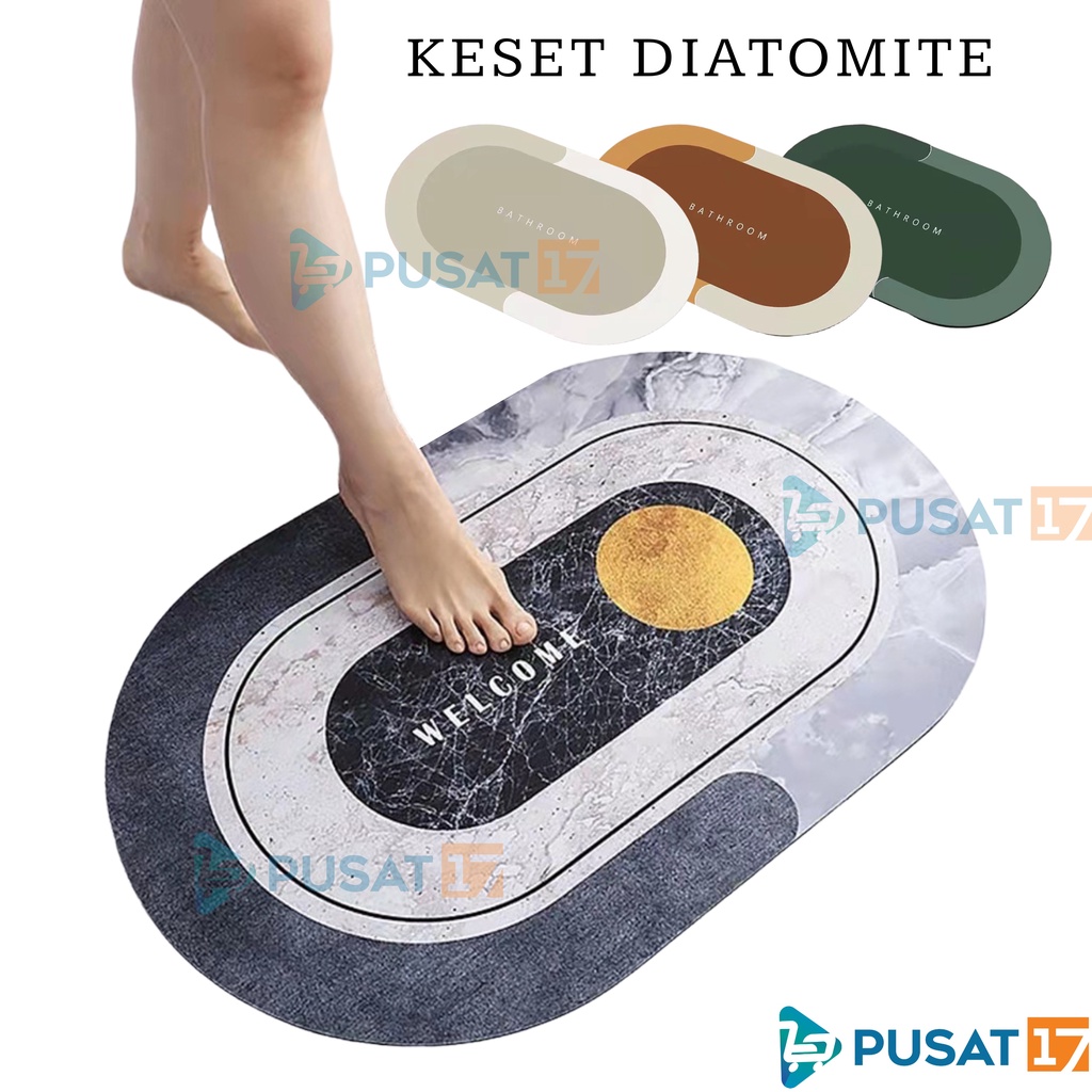 Jual PUSAT17 KESET KAKI DIATOMITE ANTI SLIP NYERAP AIR / KESET ...