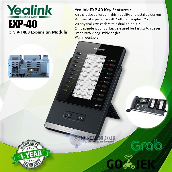 Jual Yealink EXP40 IP-Phone Expansion Module | Shopee Indonesia