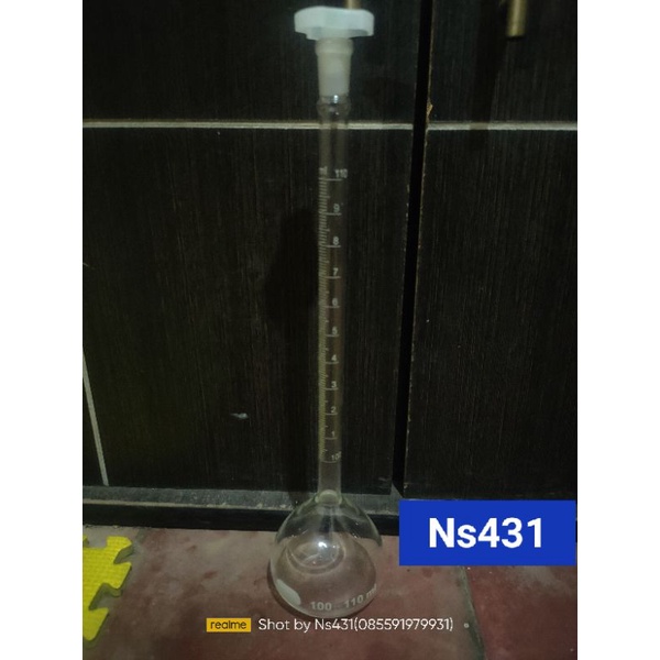 Jual labu ukur 100ml pyrex, labu cassia 100 ml - 110 ml pyrex ...