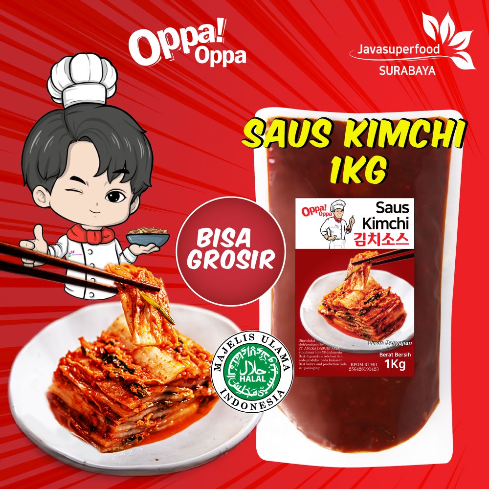 Jual Saus Instan Saus Kimchi Korea 1kg/ Sauce Kimchi Korea Saus Oppa ...