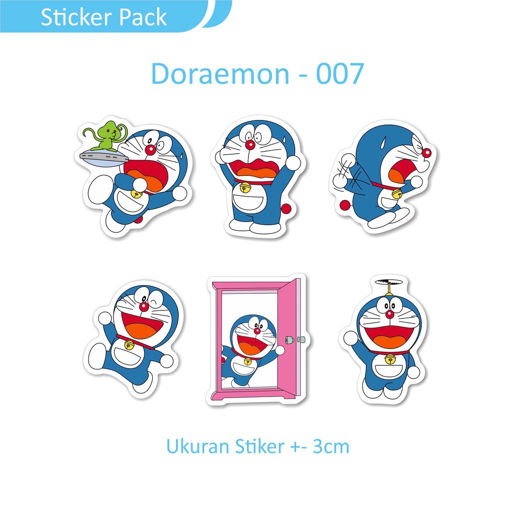 Jual STIKER LAPTOP DORAEMON STICKER PACK ISI 6 PCS KODE 002 | Shopee ...