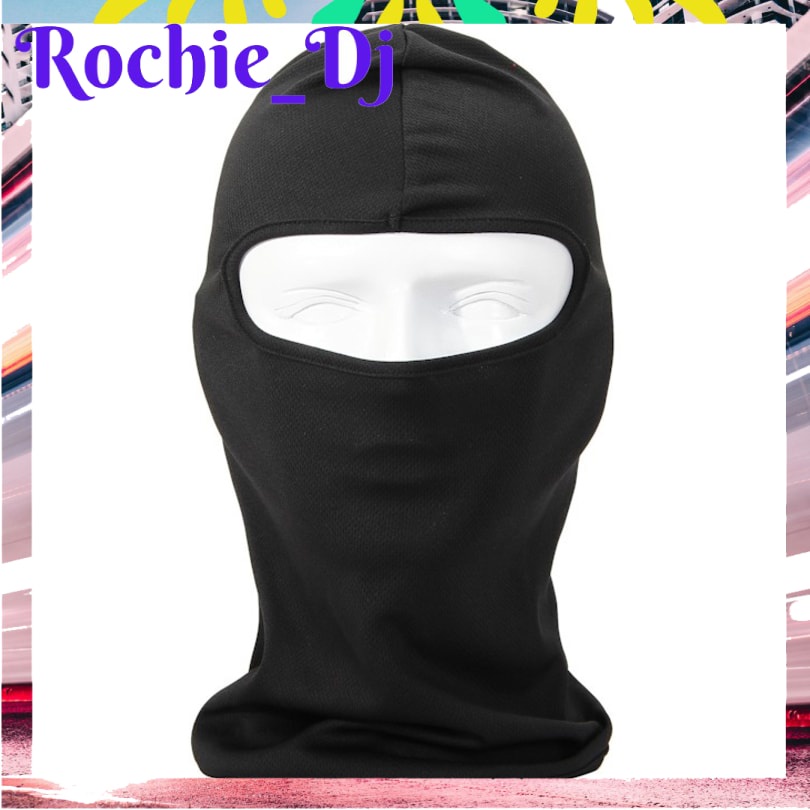Jual RHODEY FULL FACE SPANDEX MASKER MOTOR / BALACLAVA - BLACK | Shopee ...