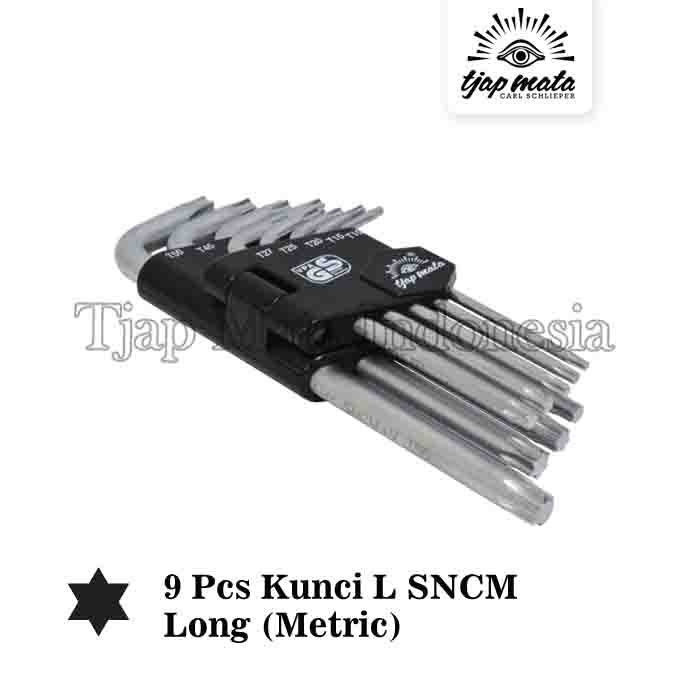 Jual TJAP MATA / CAP MATA Set 9 Pcs Kunci L SNCM - Star Long (Metric ...