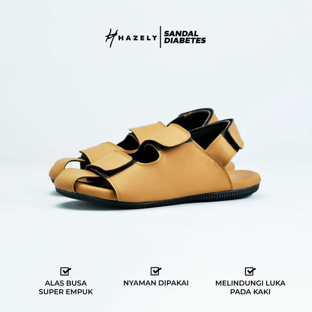 Jual Hazely - Sandal Diabetes Super Empuk • Jill Series | Shopee Indonesia
