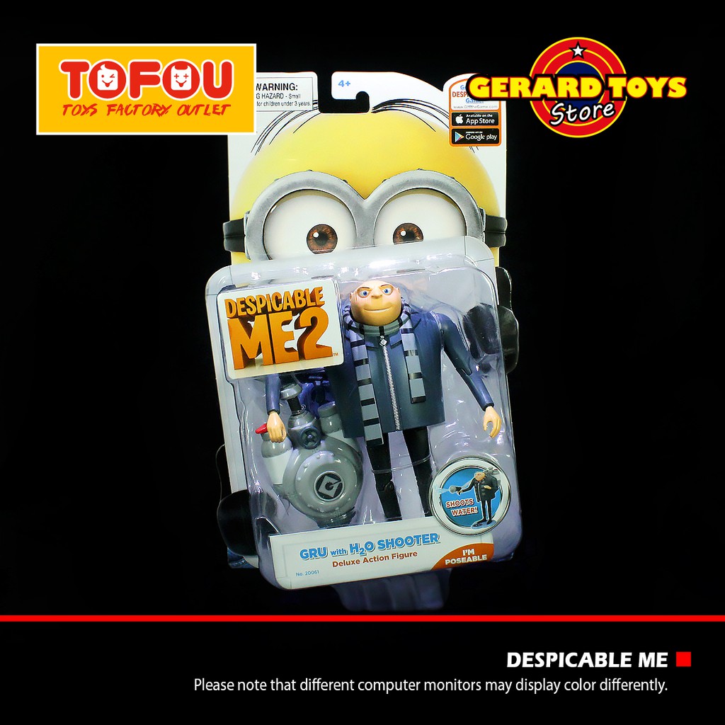 Jual Action Figure Despicable Me Minion Think Way Gru With H2O Shooter ...