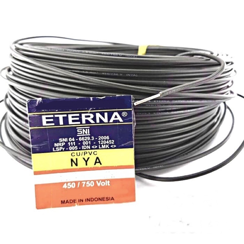 Jual Kabel ETERNA NYA 1x2,5 mm Kabel Listrik Tembaga Kuningan / Kabel Instalasi Kabel Tunggal ...