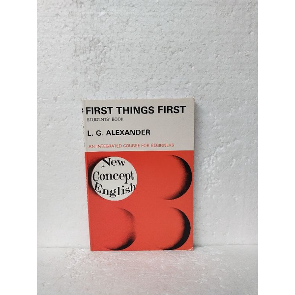 Jual buku original, FIRST THINGS FIRST by LG ALEXANDER | Shopee Indonesia
