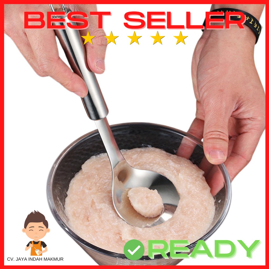 Jual Cetakan Bakso Stainless Steel | Sendok Bakso Anti Lengket Awet ...