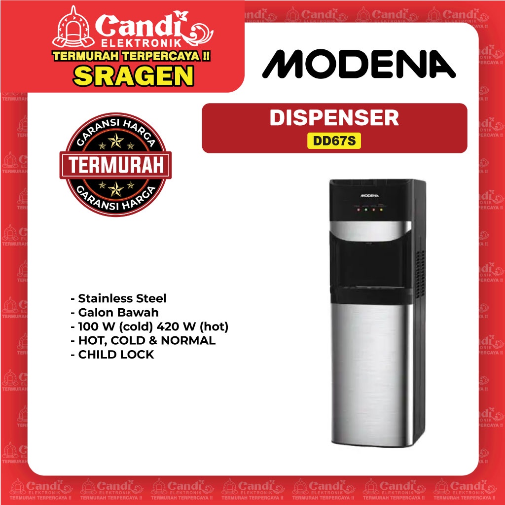 Jual MODENA Dispenser Galon Bawah - DD67S | Shopee Indonesia