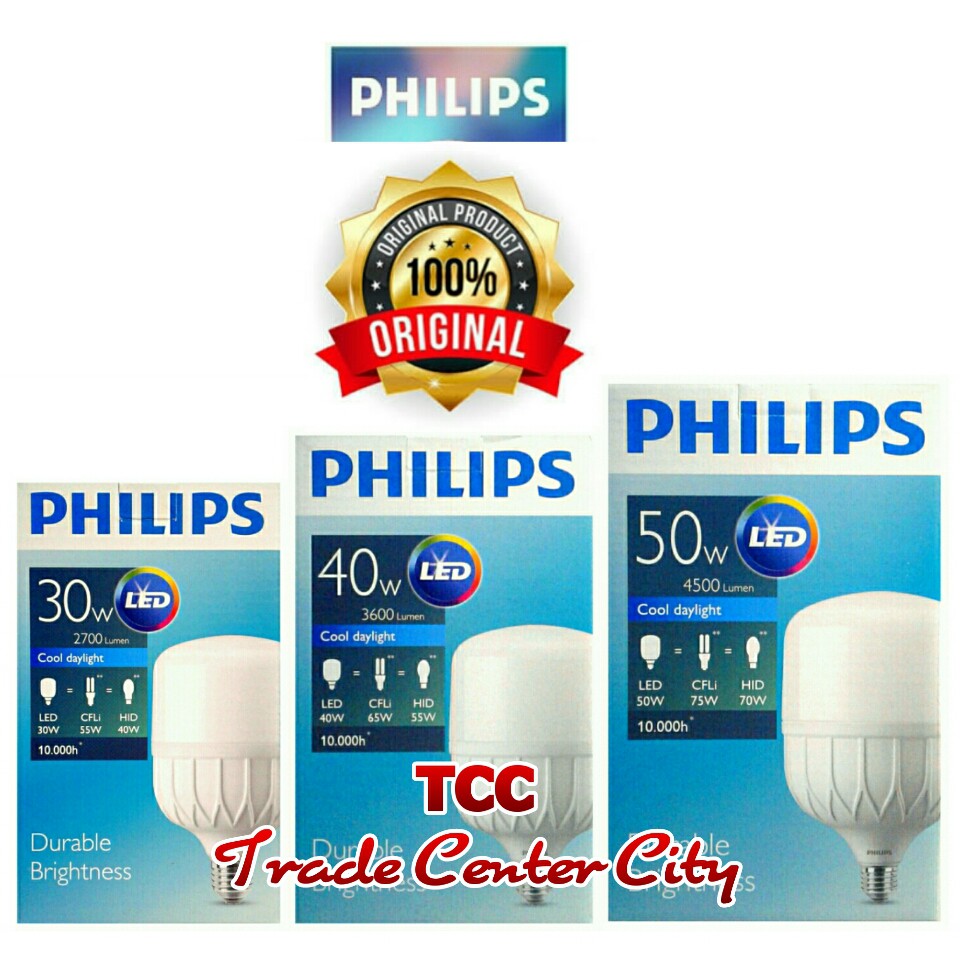 Jual PHILIPS LAMPU LED TFORCE 30 WATT 40 WATT 50 WATT LED PHILIPS 30W 40W 50W TRUEFORCE CORE ...