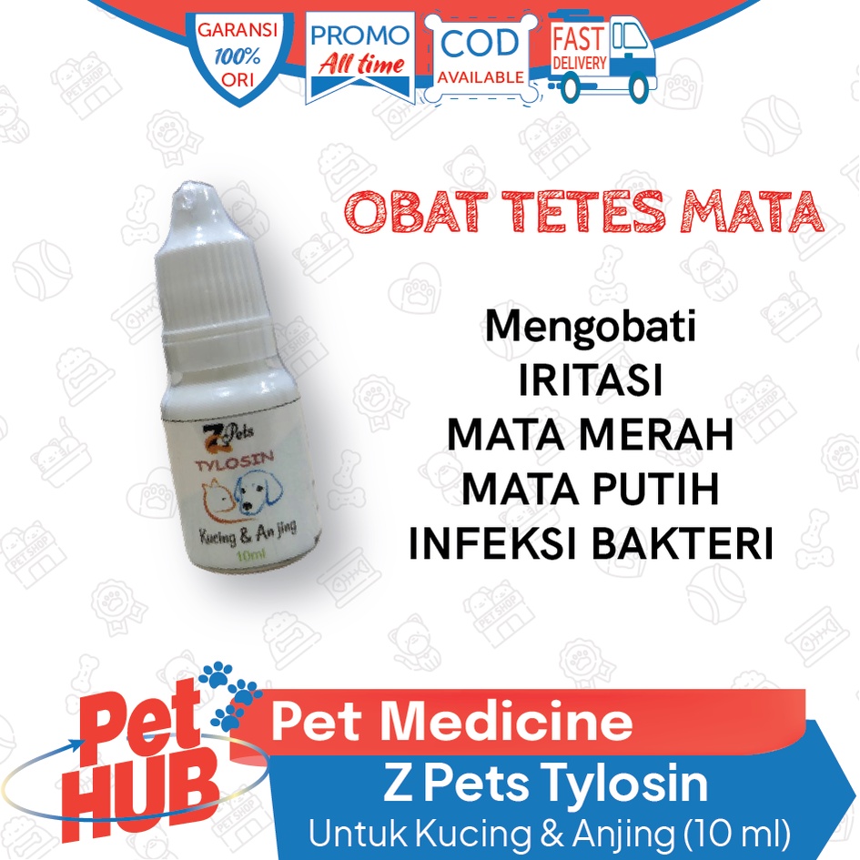 Jual Obat Tetes Mata Kucing Anjing / Cat & Dog / Z Pets TYLOSIN 10 ml ...