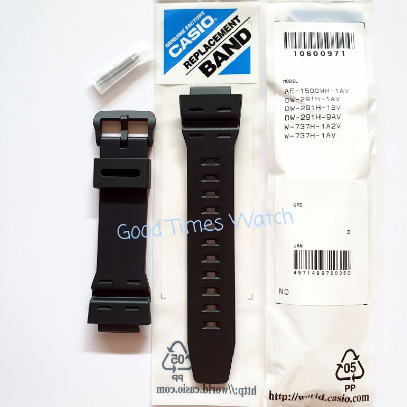 Jual STRAP CASIO AE-1500WH-1AV DW 291H W 737H AE 1500WH WS 1500H AE ...