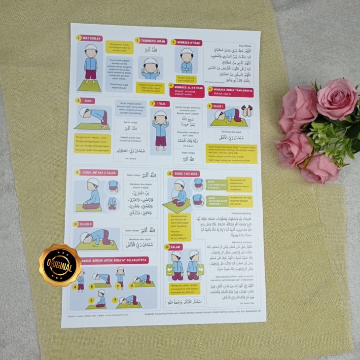 Jual Poster Anak Aku Rajin Sholat Sesuai Sunnah Rasulullah | Shopee ...