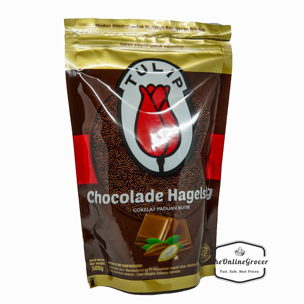 Jual Tulip Chocolate Hagelslag 500gr - Meises Meses Coklat | Shopee ...